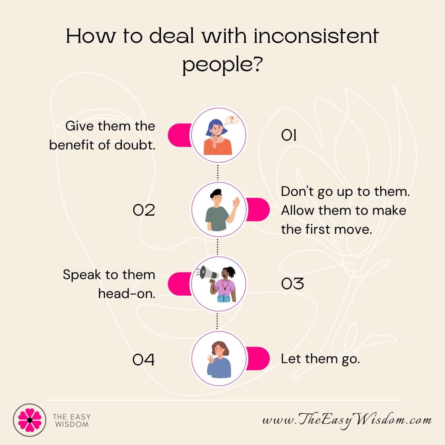 How to deal with inconsistent people?
